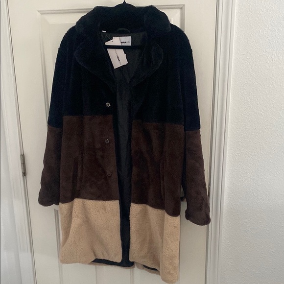 Fashion Nova | Jackets & Coats | Mens Fashion Nova Colorblock Faux Fur ...